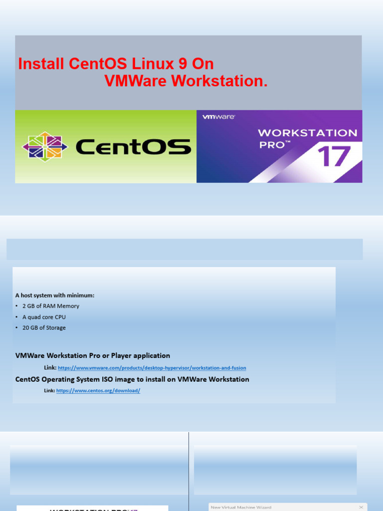 Instructions To Install CentOS Linux 9 On VMWare-2 | PDF | File System ...