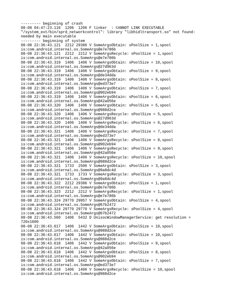 Standby Android Log 2024 0808 233835 | PDF | Software | Computing