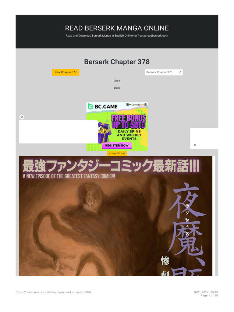 Berserk Chapter 378 - Read Berserk Manga Online | PDF | Anime Series ...