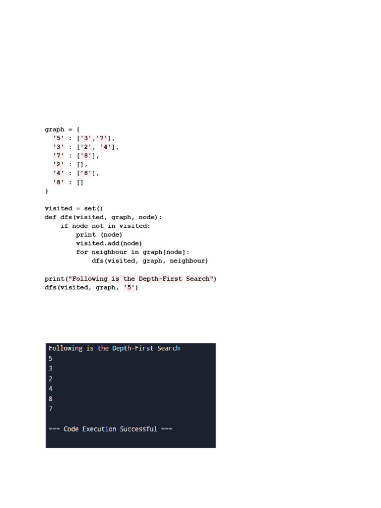 Python DFS Traversal Implementation | PDF