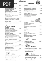 Menú Muncherhouse 1 | PDF | Salsa | Vodka
