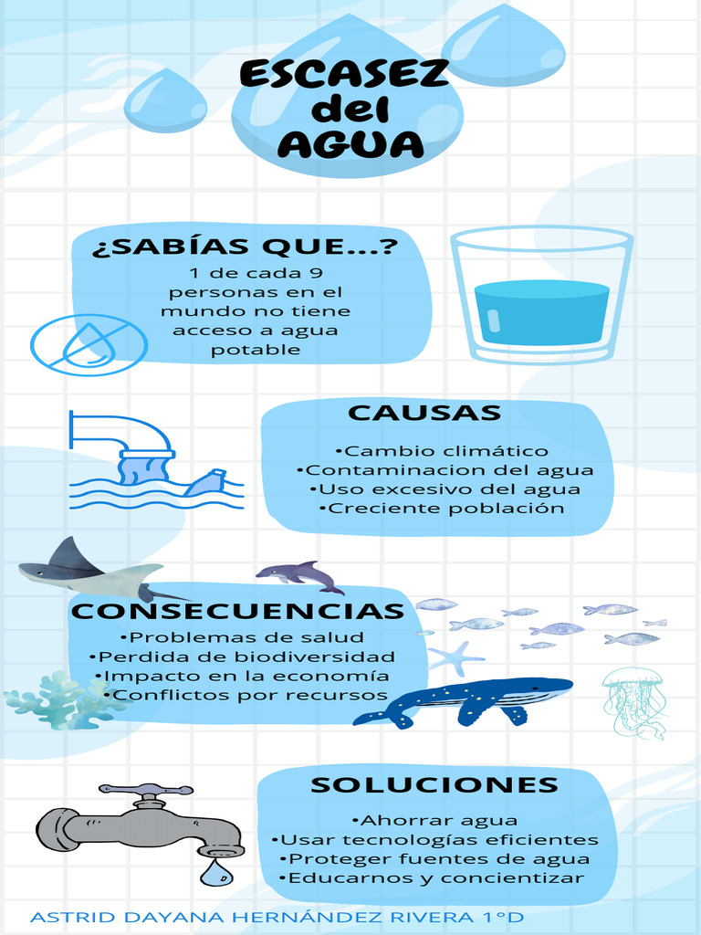 Infografía Sobre La Escasez Del Agua | PDF