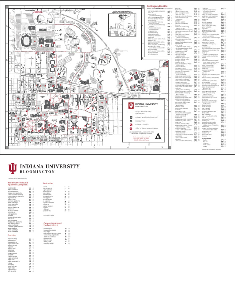 IU Campus Map | PDF | Fraternities And Sororities | Fraternities