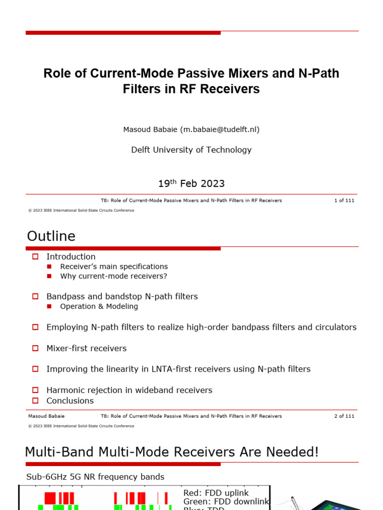 Role of Current-Mode Passive Mixers and N-Path Filters in RF Receivers ...
