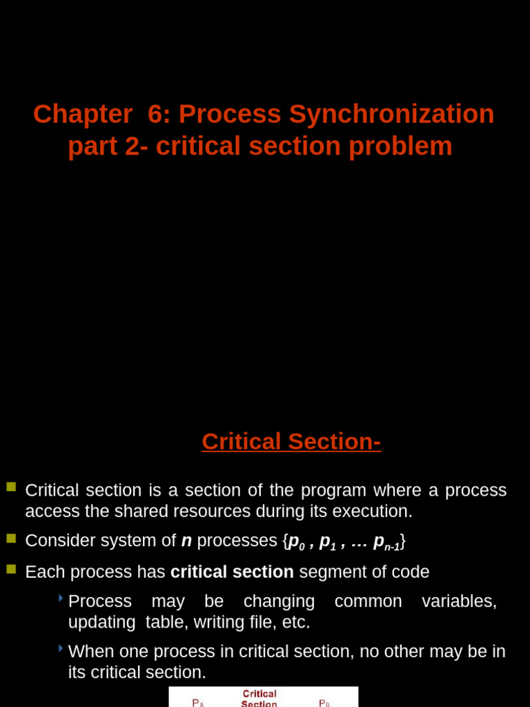 Ch6-Crititcal Section-Part 2 | PDF | Computing | Concurrent Computing