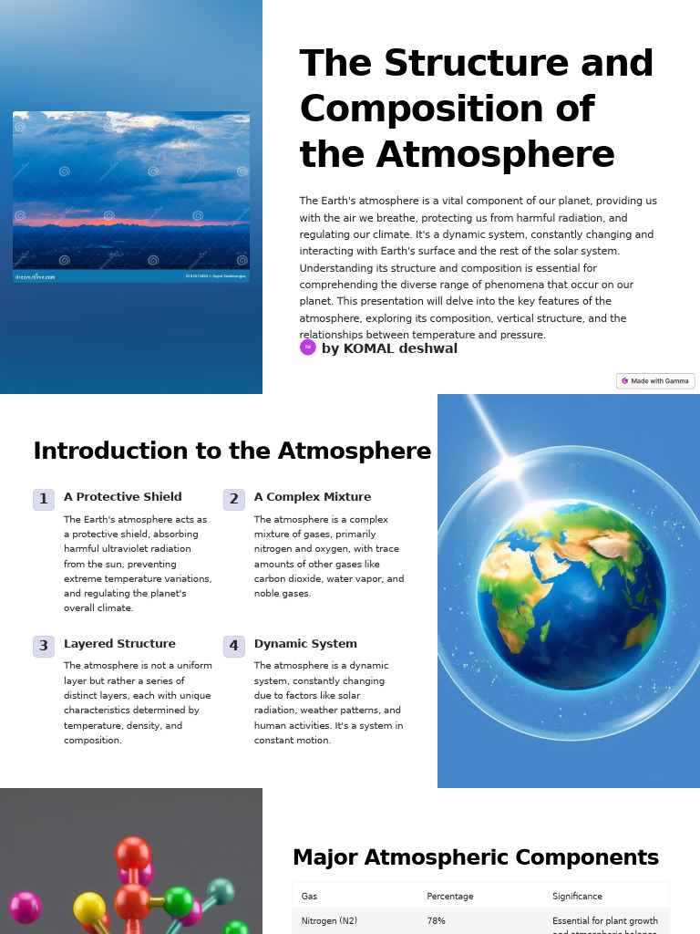 The Structure and Composition of The Atmosphere | PDF | Atmosphere Of ...