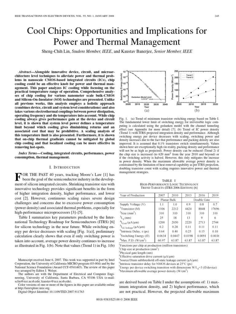 2008 - Cool Chips Opportunities and Implications For Power and Thermal ...