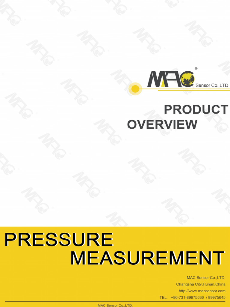 P10 Datasheet EN MACSENSOR V2021 | PDF | Pressure Measurement ...