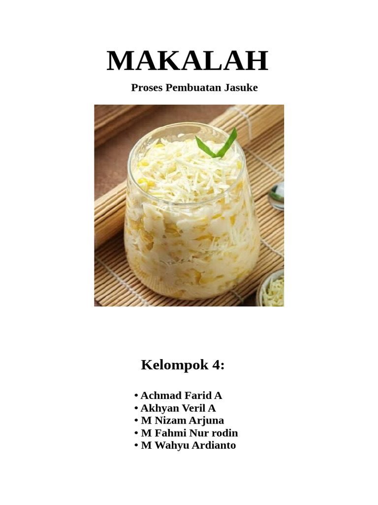 Jasuke (Makalah) | PDF