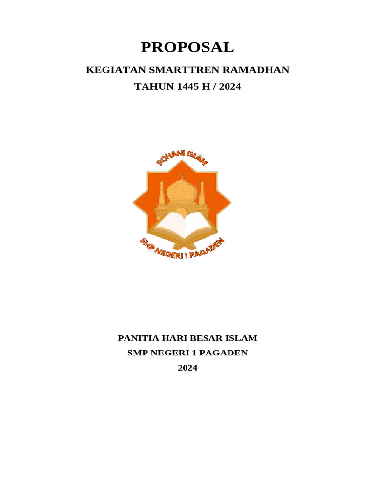 Proposal Smarttren Ramadhan | PDF