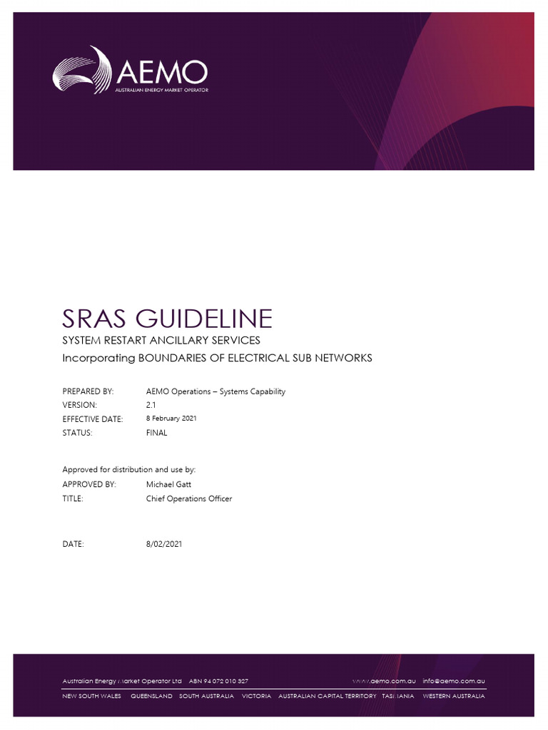 SRAS Guideline 2021 | PDF | Reliability Engineering | Electrical Engineering