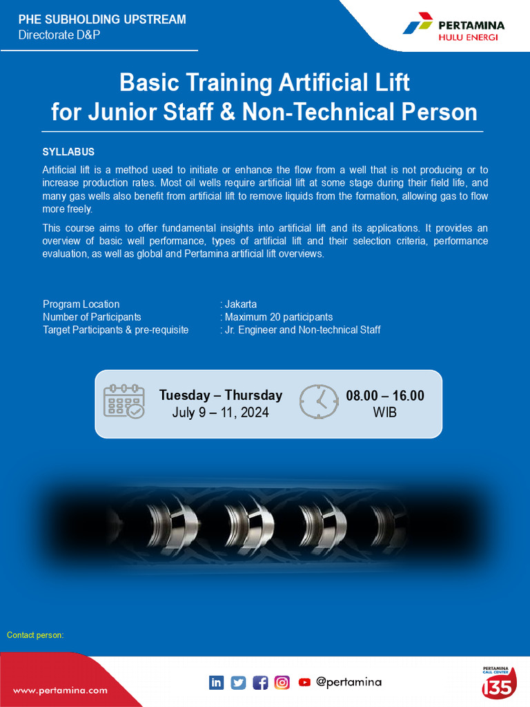 Basic Training Artificial Lift Flyer | PDF