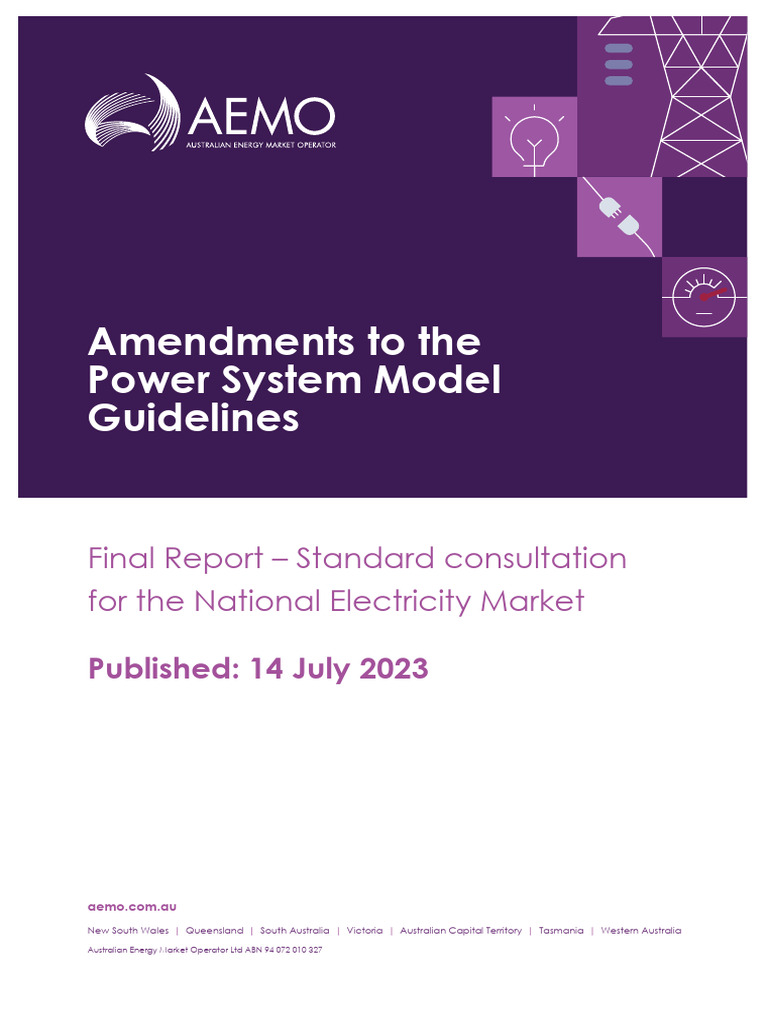 PSMG Consultation s2 Final Report | PDF | Electrical Grid | Electric Generator