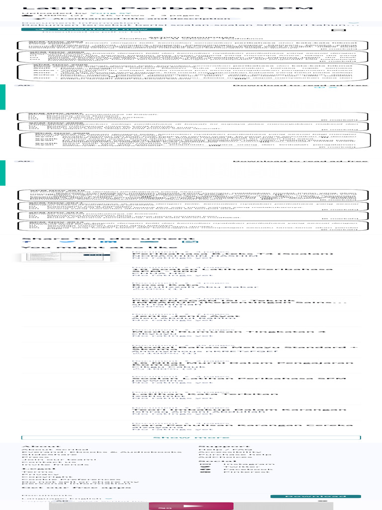 Latihan Peribahasa SPM PDF 2 | PDF | Scribd | Social Information Processing