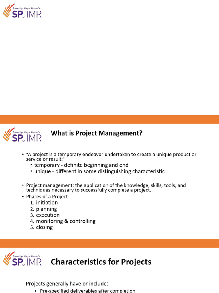 Introduction To Project Management | PDF | Project Management | Projects
