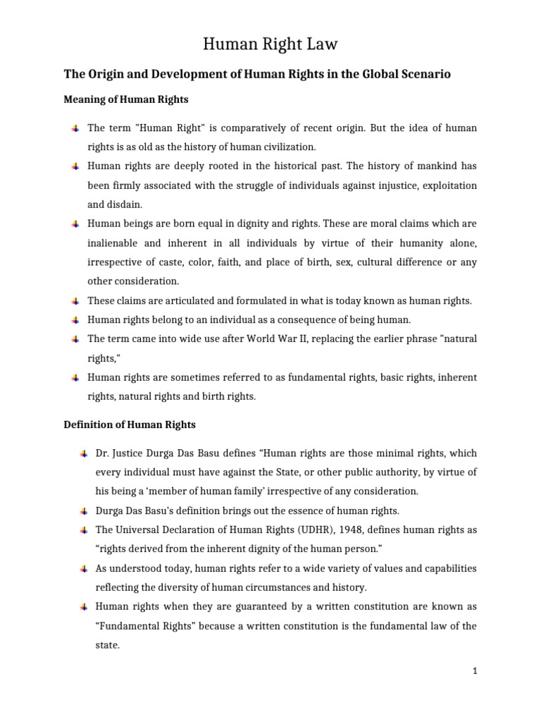 HR For Lecture Purpose-1 | PDF | Human Rights | International Law