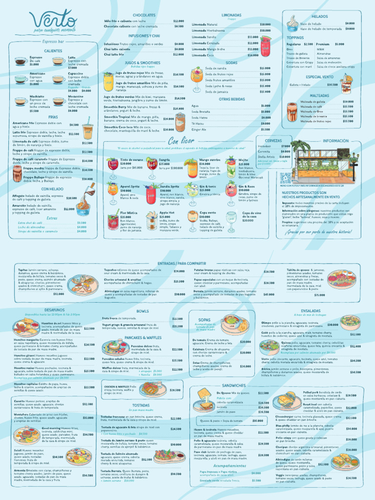 Menú Vento Septiembre | PDF