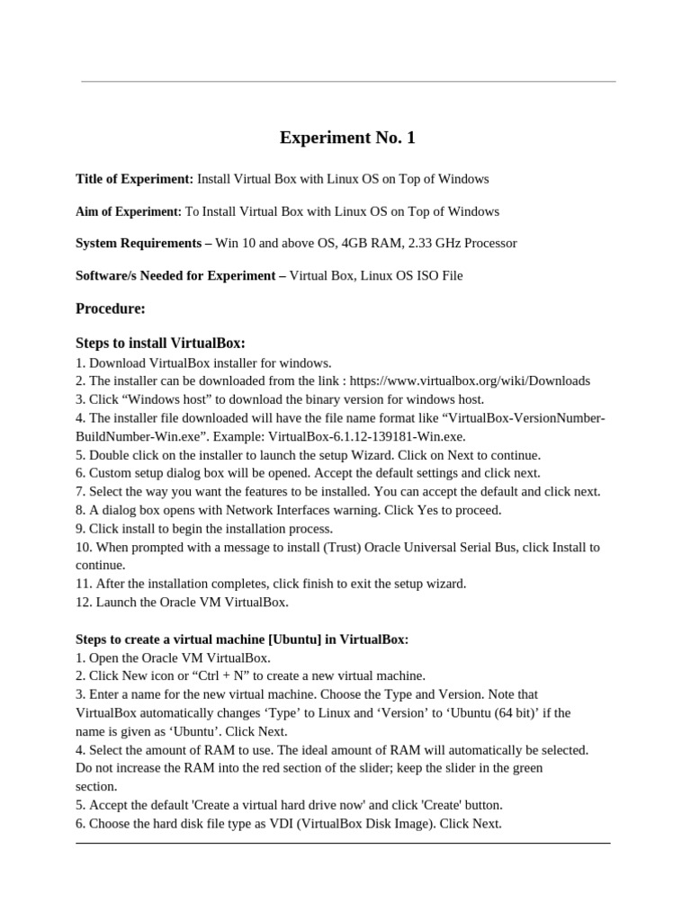 CC Lab Experiment | PDF | Installation (Computer Programs) | Microsoft Windows