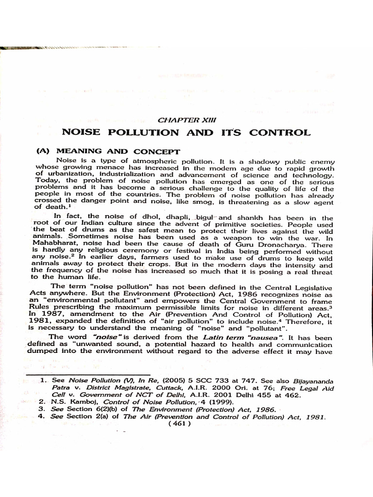 Noise Pollution | PDF