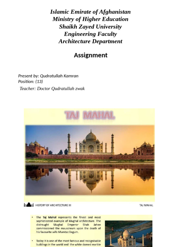 Taj Mahal | PDF