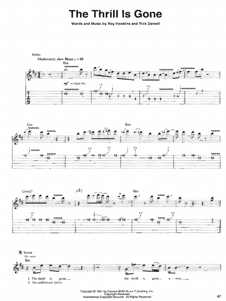 The Trill Is Gone | PDF