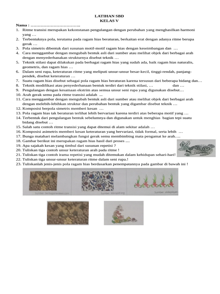 Latihan SBD PS 2 | PDF