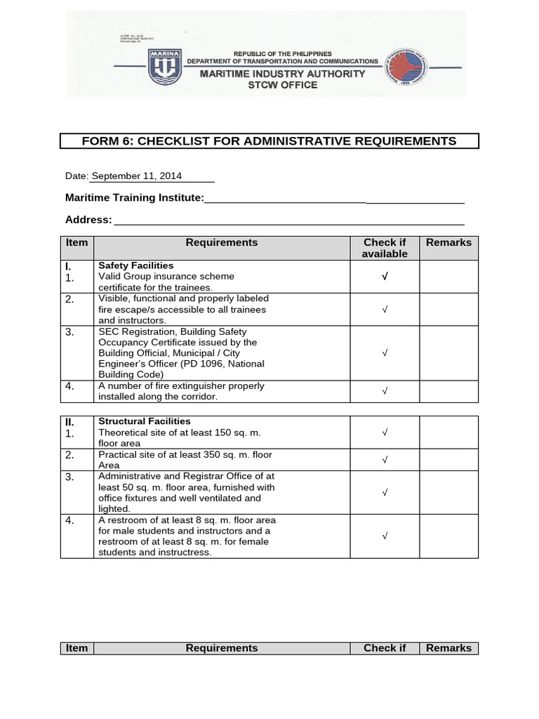 FORM 6 - ATCT - Application For Re-Accreditation | PDF