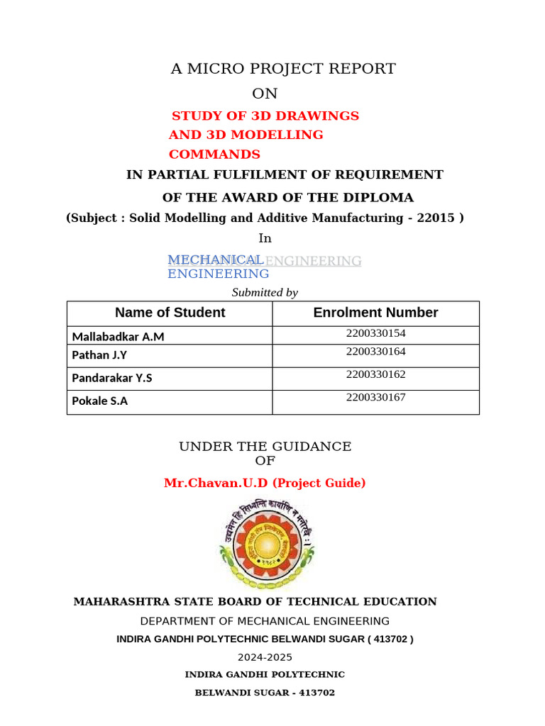 3D Drawings and 3D Modelling Commands | PDF | 3 D Computer Graphics ...