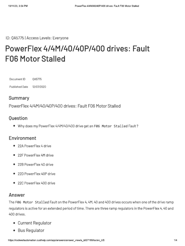 Powerflex 400 | PDF