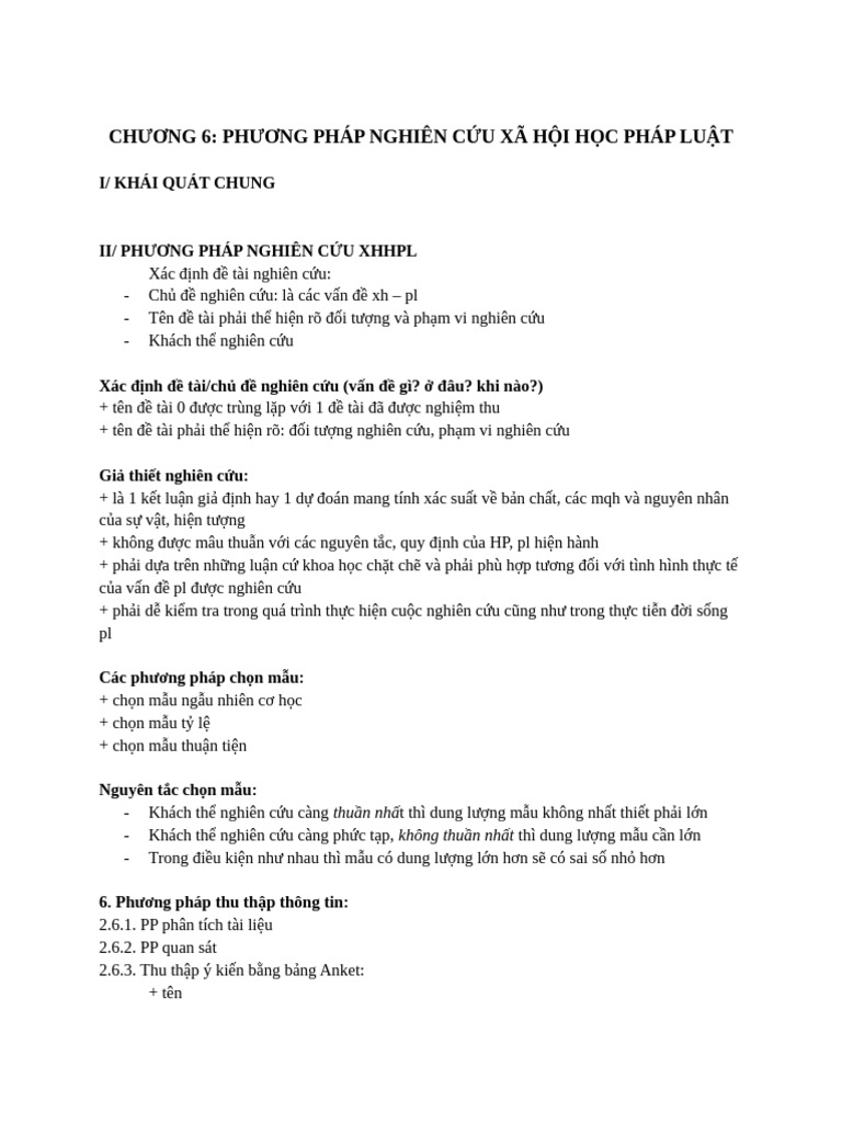 Bài 6 PP Nghiên C U XHHPL | PDF