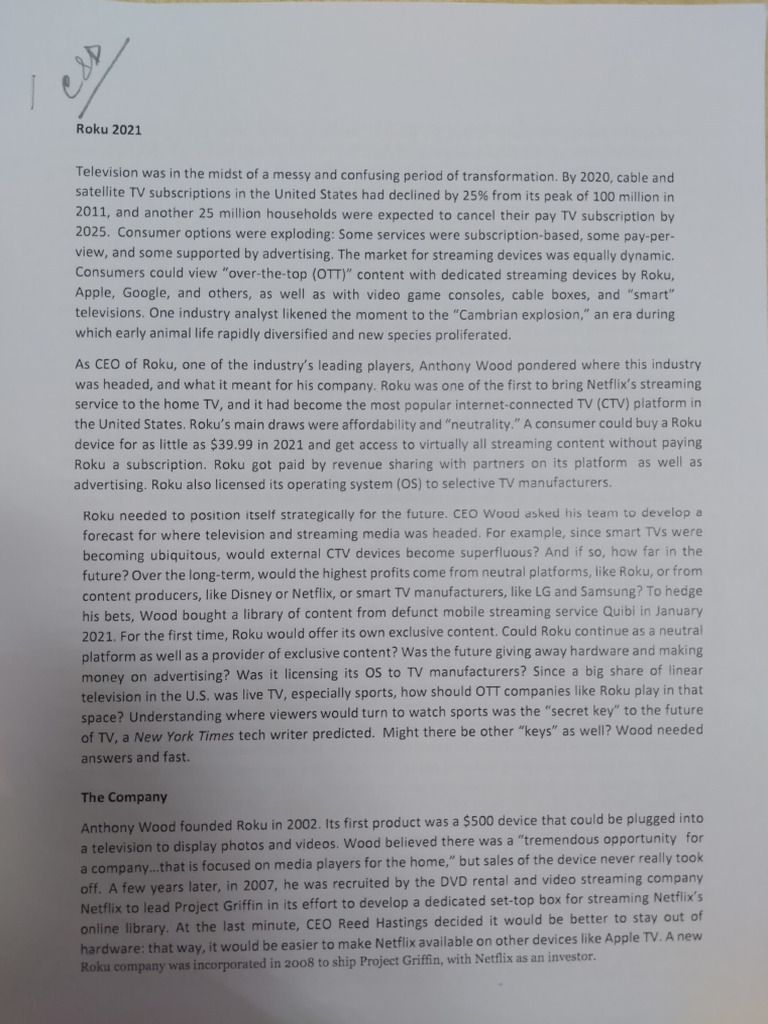 Roco Case Da | PDF | Roku | You Tube