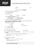 Formas Precodificadas Registro Comercio | PDF | Sociedad de ...