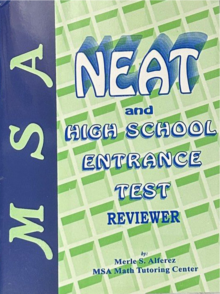 MSA Neat and High School Entrance Test Reviewer | PDF