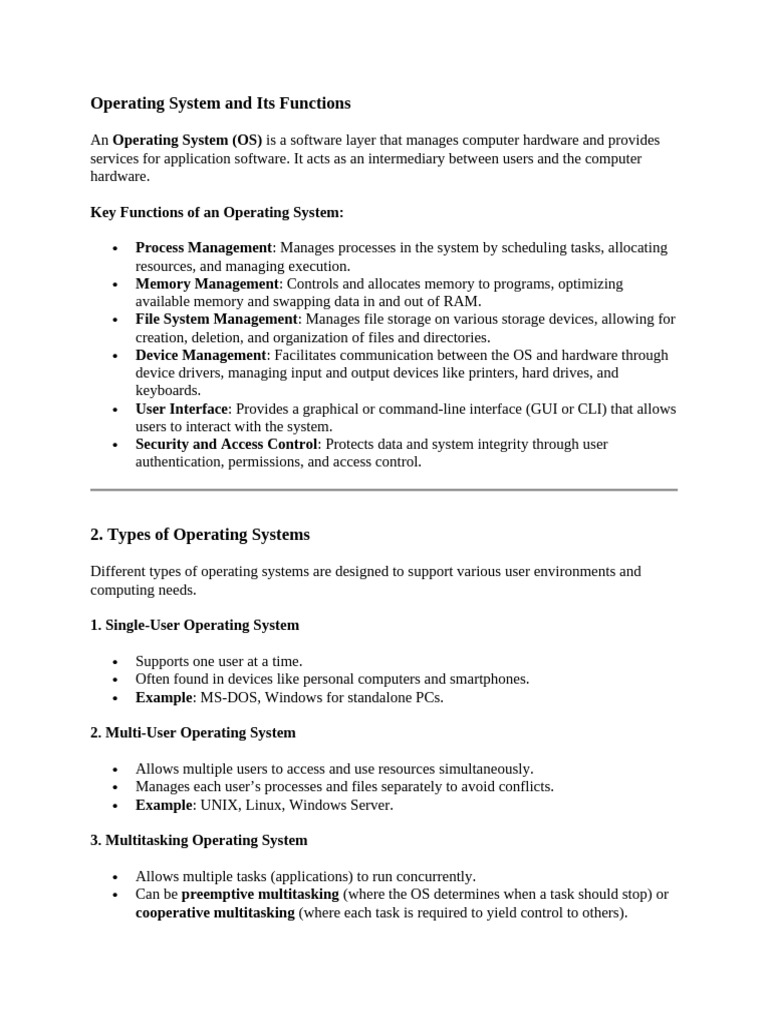 Unit-4 Operating System | PDF | Operating System | Computer File