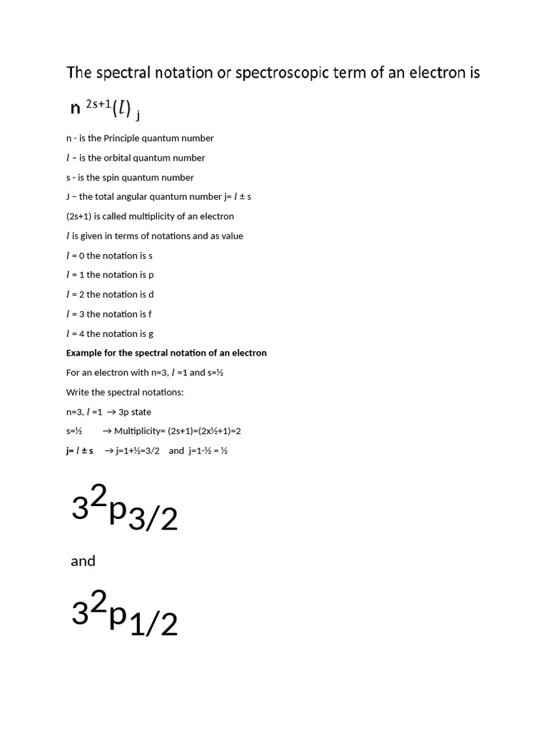 Spectral Terms and Coupling Scheme-3 | PDF | Electron | Electromagnetism