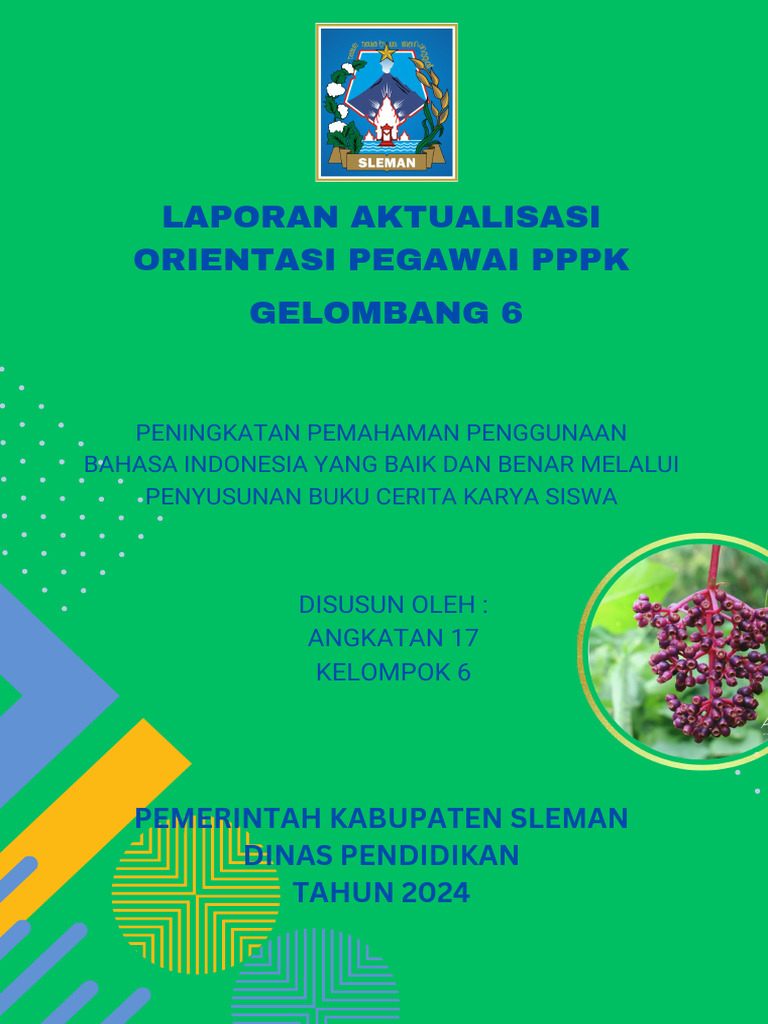 COVER LAPORAN AKTUALISASI KELOMPOK 6 - Angkatan XVII | PDF
