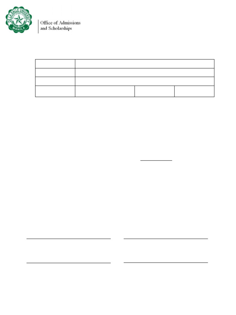 Agreement Form For Completion of Requirements | PDF