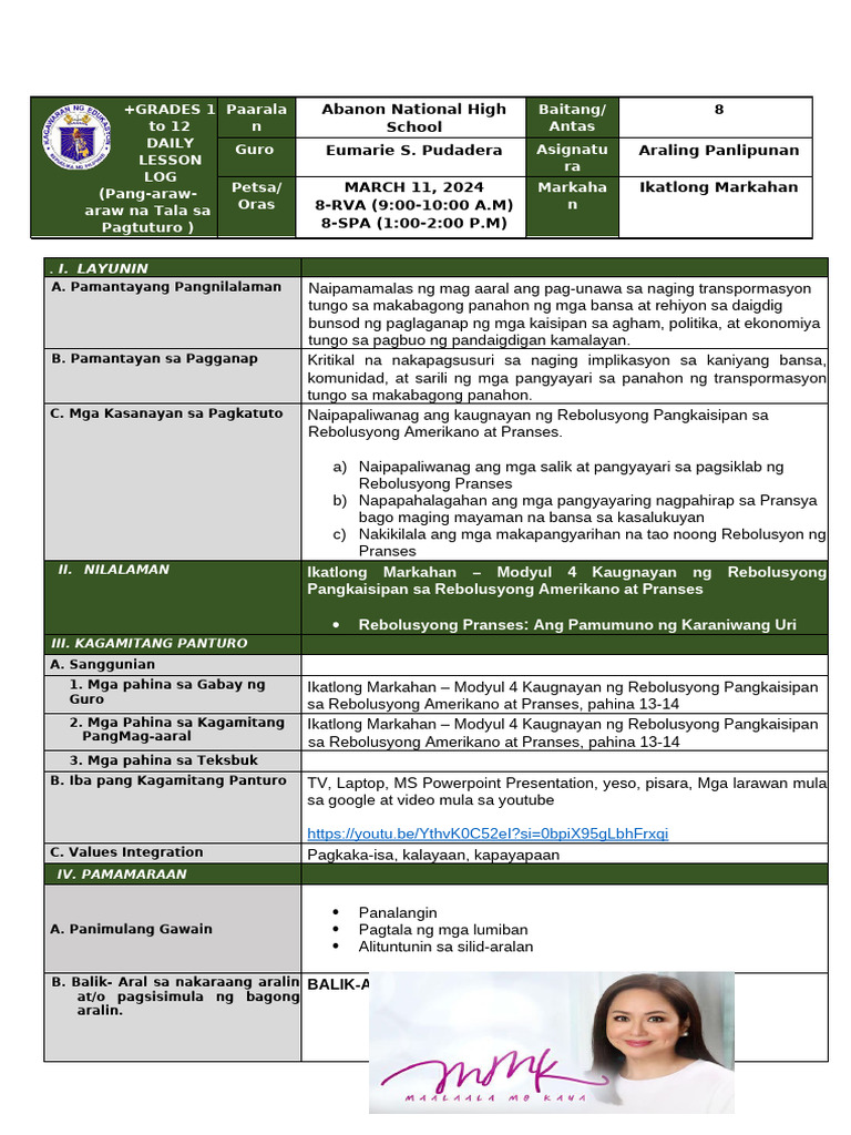 DLL - Module 4 - Pranses | PDF