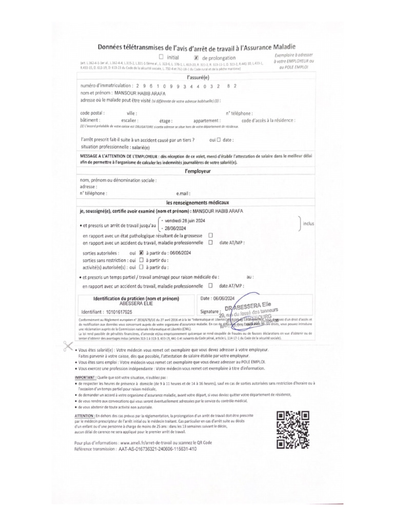 Arrêt maladie | PDF