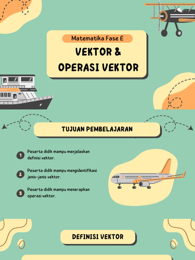 Operasi dan Jenis Vektor Matematika | PDF