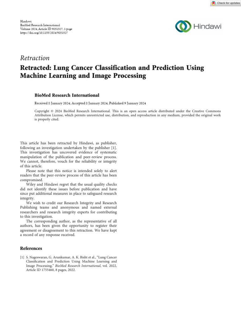 BioMed Research International - 2022 - Nageswaran - Retracted Lung ... BioMed Research International - 2022 - Nageswaran - Retracted Lung ...