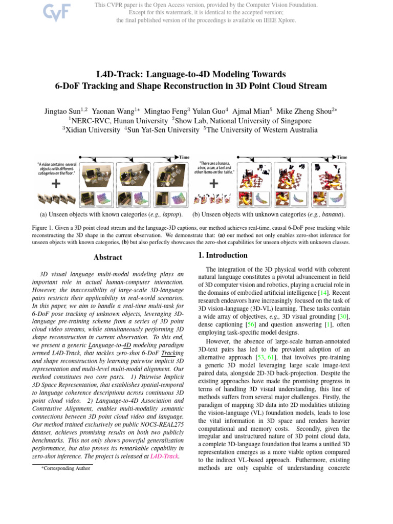 Sun L4D-Track Language-to-4D Modeling Towards 6-DoF Tracking and Shape ...