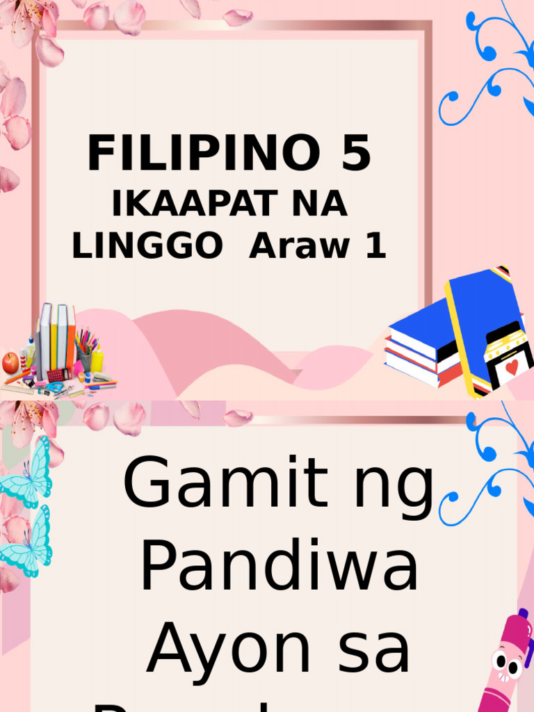Filipino 5 - Q2 - W4 | PDF