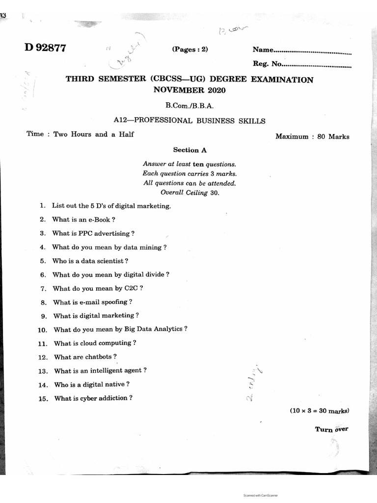 Professional Business Skills | PDF