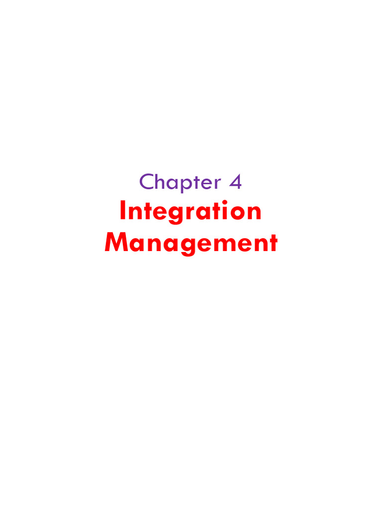 Integration Management1 | PDF | Project Management | Agile Software ...