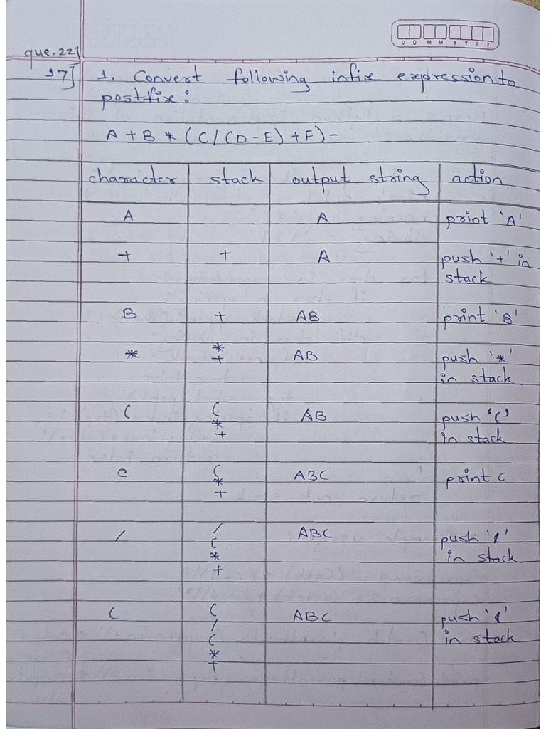 Infix To Postfix Expression | PDF