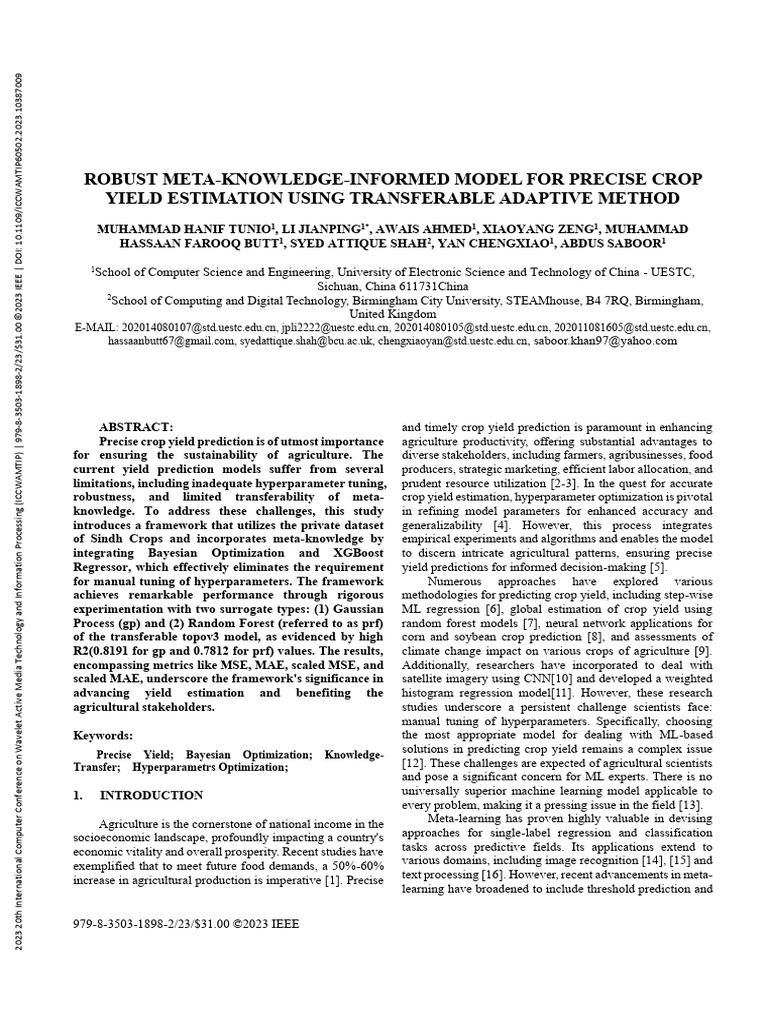 P13 Robust - Meta-Knowledge-Informed - Model | PDF | Mean Squared Error | Mathematical Optimization
