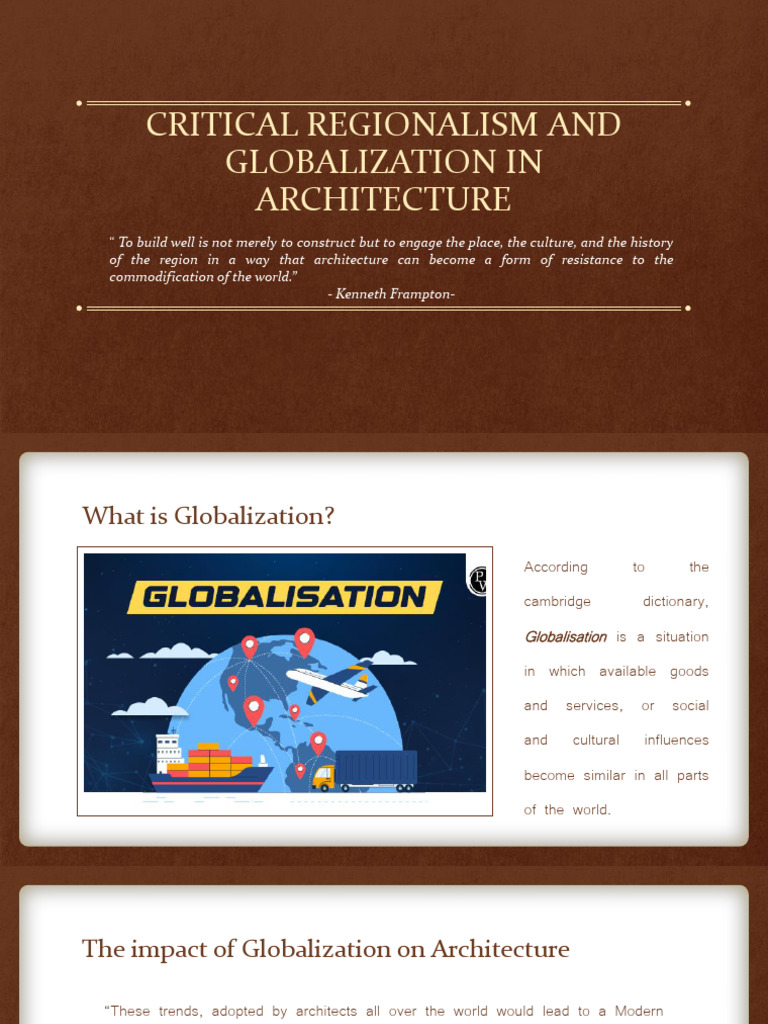 Critical Regionalism in Architecture | PDF | Style | Architectural Styles