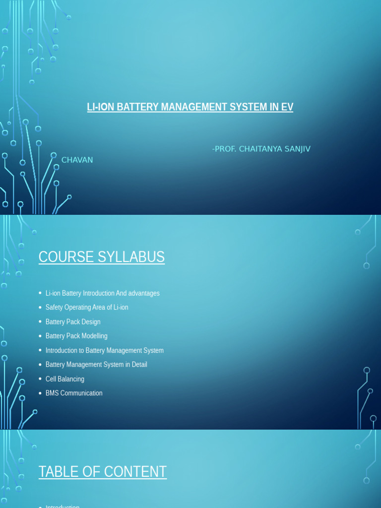 Li-Ion Battery Management System in EV | PDF | Lithium Ion Battery | Anode