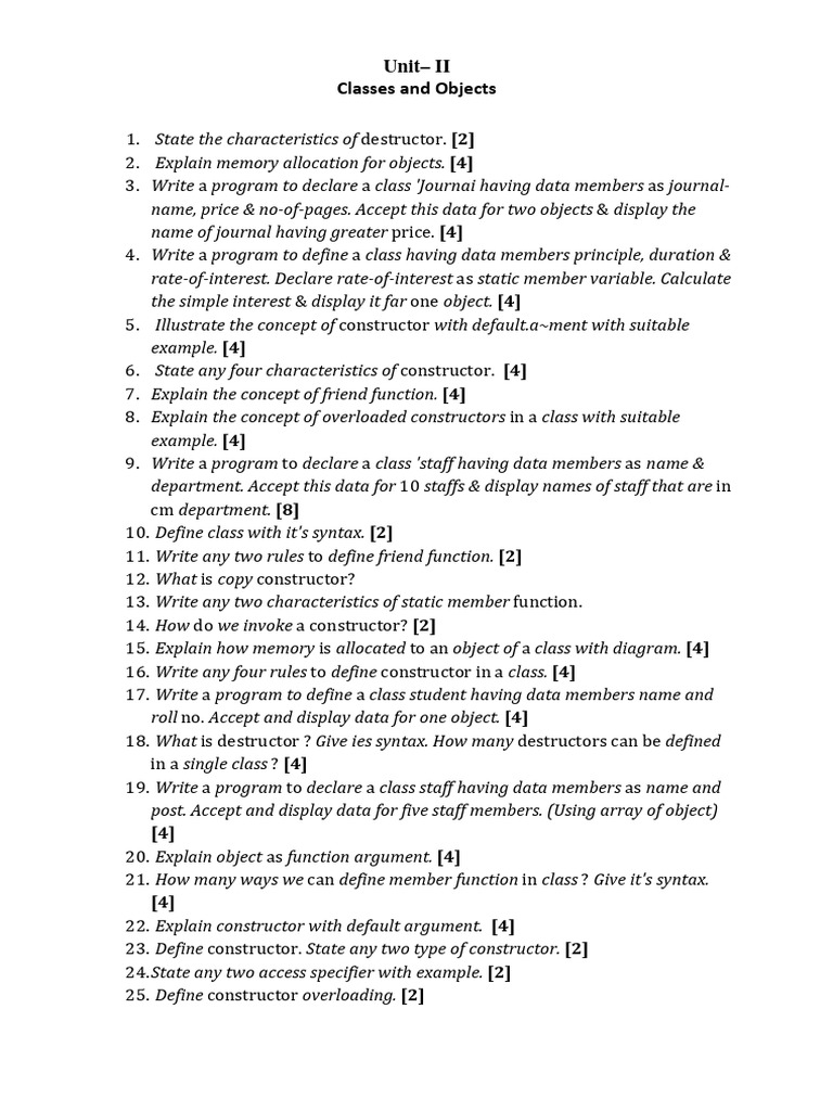 Chapter 02 | PDF | Constructor (Object Oriented Programming) | Programming Chapter 02 | PDF | Constructor (Object Oriented Programming) | Programming